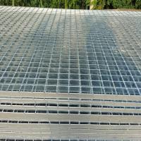 China Galvanized Steel Grating Heavy Duty Driveway Grid Bearing Bar 25x5mm 30mm Spacing for sale