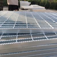China Hot Dipped Galvanized Serrated Steel Grating 25x5mm Bearing Bar for Stair Platform Floor Anti Slip for sale