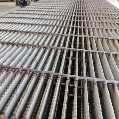 China Stainless Steel Grating Floor Steel Bar Grating Stair Treads 25x3mm Bearing Bar 30mm Pitch for sale
