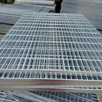China Hot Dipped Galvanized Heavy Duty Steel Grid Catwalk Canal Cover 25x5mm Bearing Bar for sale