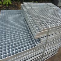 China Hot Dip Galvanized Steel Grating Drain Channel Cover Q235 25x5mm Bearing Bar for sale