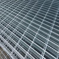 China Hot-dip galvanized toothed steel grating platform step plate for sale