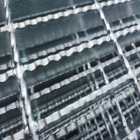 China Serrated Steel Grating Drainage Cover Walkway 30x3mm Bearing Bar 30mm Pitch Hot Dip Galvanized for sale