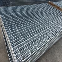 China Serrated Steel Grating Drainage Cover Walkway 30x3mm Bearing Bar 30mm Pitch Hot Dip Galvanized for sale
