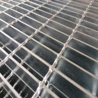 China Heavy Duty Steel Serrated Bar Grating Anti Skid Walking Platform 25x3mm Bearing Bar for sale