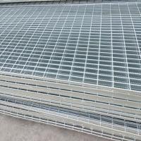 China Hot Dip Galvanized Steel Grating Stair Treads 25x5mm Bearing Bar for Outdoor Residential Building for sale
