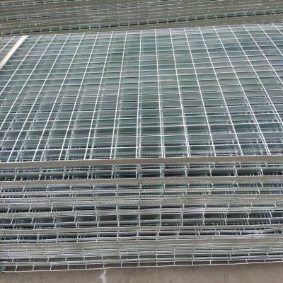 China Hot Dip Galvanized Serrated Steel Grating 30mm Pitch Construction Foot Pedal for sale