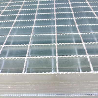 China Galvanized Steel Grating Catwalk Platform Walkway 25x3mm Bearing Bar 40mm Pitch Heavy Duty Floor for sale