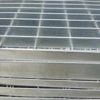 China Galvanized Steel Grating Catwalk Platform Walkway 25x3mm Bearing Bar 40mm Pitch Heavy Duty Floor for sale