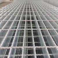 China Galvanized Steel Grating Heavy Duty Walkway Drainage Grate 25x3mm Bearing Bar 100x100cm Panel for sale