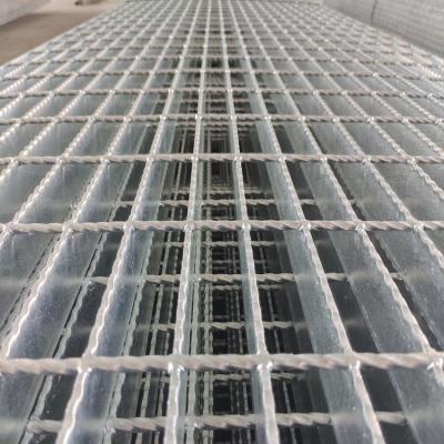 China Galvanized Steel Grating Heavy Duty Walkway Drainage Grate 25x3mm Bearing Bar 100x100cm Panel for sale
