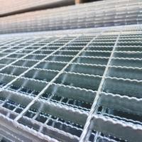 China Hot Dipped Galvanized Serrated Steel Grating Press Welded 2mm for sale