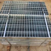 China Welded Steel Grating 1000x1000mm 30mm Bearing Bar Pitch Hot Dip Galvanized Industrial Flooring for sale