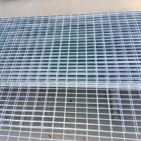 China Hot Dip Galvanized Serrated Steel Bar Grating 1000x1000mm Anti Acid Industrial Flooring for sale