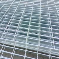 China Hot Dip Galvanized Serrated Steel Bar Grating 1000x1000mm Anti Acid Industrial Flooring for sale
