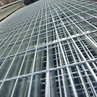 China Hot Dip Galvanized Q235 Steel Grating 25x5mm Bearing Bar 100mm Cross Bar Pitch for sale