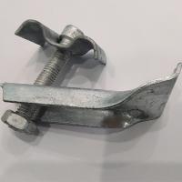 China Hot Dip Galvanized Metal Fence Clips 10cm Rust Resistant Steel Post Clips for sale