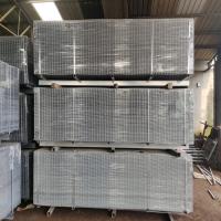 China 10 Gauge Galvanized Steel Welded Mesh Fence Panels 2.5mm-3.0mm Wire with 50x50mm Posts for sale