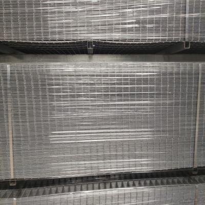 China Galvanized Steel 50x50mm Welded Wire Mesh Fence Panels with Steel Square Post - 1.2m to 2.0m Heights for sale