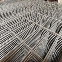 China Galvanized Steel 50x50mm Welded Wire Mesh Fence Panels with Steel Square Post - 1.2m to 2.0m Heights for sale