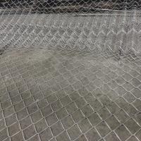 China 1.8m Height Chain Mesh Security Fencing with Round Posts - Galvanized Steel Construction for Perimeter Protection for sale