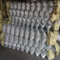 China 1.8m Height Chain Mesh Security Fencing with Round Posts - Galvanized Steel Construction for Perimeter Protection for sale