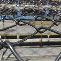 China 6×6cm Mesh 1.8M Height Galvanized Chain Link Fence - Silver Security Fencing with ISO9001 Certification for sale