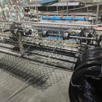 China 6×6cm Mesh 1.8M Height Galvanized Chain Link Fence - Silver Security Fencing with ISO9001 Certification for sale