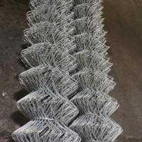 China Hot Dip Galvanized Steel Chain Link Fence 6ft Height 15m Width for Sports Ground Security for sale