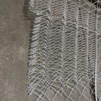 China Hot Dipped Galvanized Chain Link Farm Fencing - 1.8m Height, 2-4.8mm Wire Diameter, 40-80mm Mesh Openings for sale
