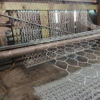 China 120x150mm Galvanized Double Twisted Hexagonal Wire Mesh - 350-550N/mm² Tensile Strength, 0.5-2.5m Width for sale