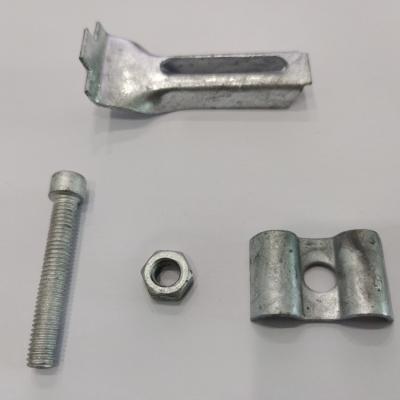 China Silver Metal Fence Clips 10cm Heat and Rust Resistant Easy Installation for sale