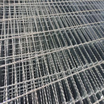 China Galvanized Serrated Steel Grating Anti Slip Drainage 30mm Bearing Bar Pitch Heavy Duty for sale