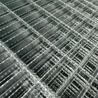 China Machine Pressure Welded Flat Steel Grating 1000x1000mm Hot Dipped Galvanized Floor Decking for sale