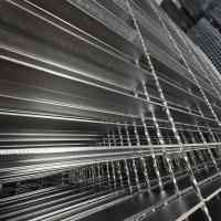 China Industrial Welded Steel Grating 30mm Bearing Bar Pitch Smooth Surface 1000x1000mm for sale