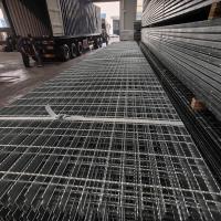 China 30x30mm PPGI Machine Pressure Welded Floor Decking Steel Grating 1000x1000mm for sale