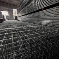 China 30x30mm PPGI Machine Pressure Welded Floor Decking Steel Grating 1000x1000mm for sale