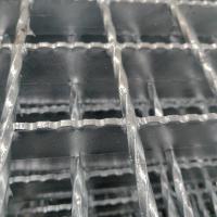 China Hot Galvanized Steel Grating 30mm Bearing Bar Spacing Flat Bar Non Slip Floor Decking for sale