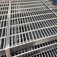 China Heavy Duty Steel Grating 30mm Pitch Press Welded Galvanized 8mm Thick for sale