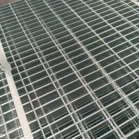 China Galvanized Press Lock Steel Bar Grating 25x5mm Bearing Bar for Industrial Flooring for sale