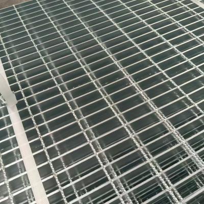 China Galvanized Press Lock Steel Bar Grating 25x5mm Bearing Bar for Industrial Flooring for sale