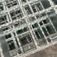 China Hot-Dip Galvanized Industrial Steel Grating 200mm Width Heavy Duty Serrated for sale