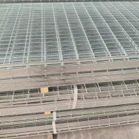 China Hot Dip Galvanized Steel Grating Plate 32x5mm Heavy Duty Anti-Slip Welded Grating for sale