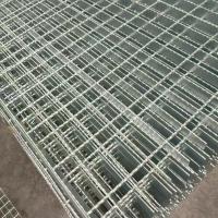 China Custom Shape Steel Grating 30mm 40mm Flat Bar Spacing Hot Dip Galvanized Welded Grid Plate for sale