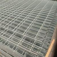 China Serrated Steel Grating 3mm 35mm Bearing Bar Heavy Duty Anti Slip Flooring for sale