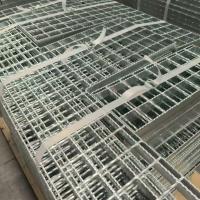 China Heavy Duty Plain Serrated Metal Grating YB/T4001-2007 40mm Bearing Bar Pitch 5mm Flat Bar for sale