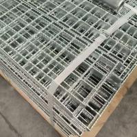 China Galvanized Serrated Steel Grating 32x5mm Heavy Duty Anti Slip Drainage for sale