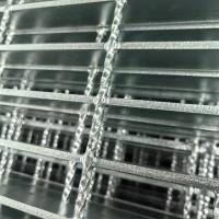 China Smooth Silver Bearing Bar Galvanized Flat steel grating with 3mm Crossbars for sale
