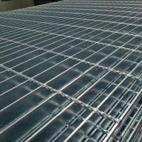 China Hot Galvanized Steel Grating 3mm Cross Bar 30mm Pitch Non Slip Flat Bar Grating for sale