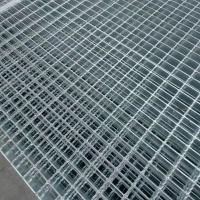 China Hot Dipped Galvanized Steel Grating 30mm Pitch 1000x1000mm Welded Flat Bar for sale